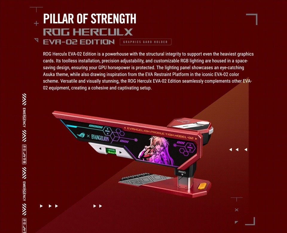 New Original ASUS ROG Herculx EVA-02 Edition Graphics Card Holder XH01 ...