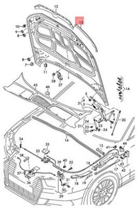 Genuine Impact Protection Left AUDI A4 Avant S4 Quattro A4l 8W0823125 ...