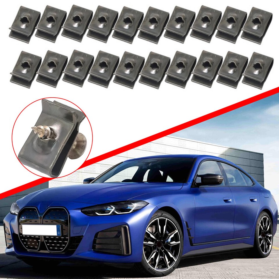 20Pcs Trim Panel Fasteners with Screw Fixed Fastener Clips for Car ...