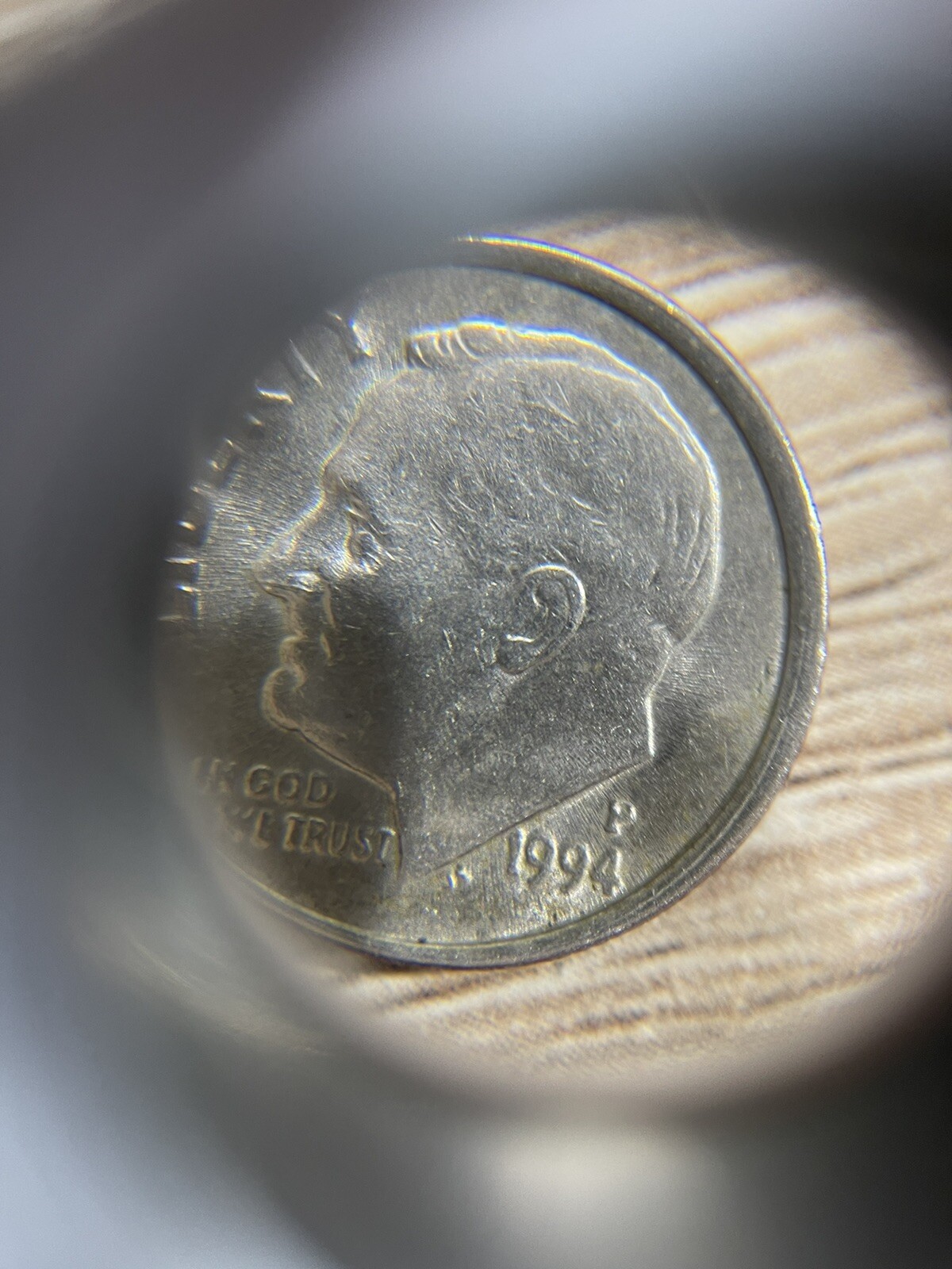 1994 P Roosevelt Dime - Off Center - Thick Rim - Rare Error Coin - #48 ...