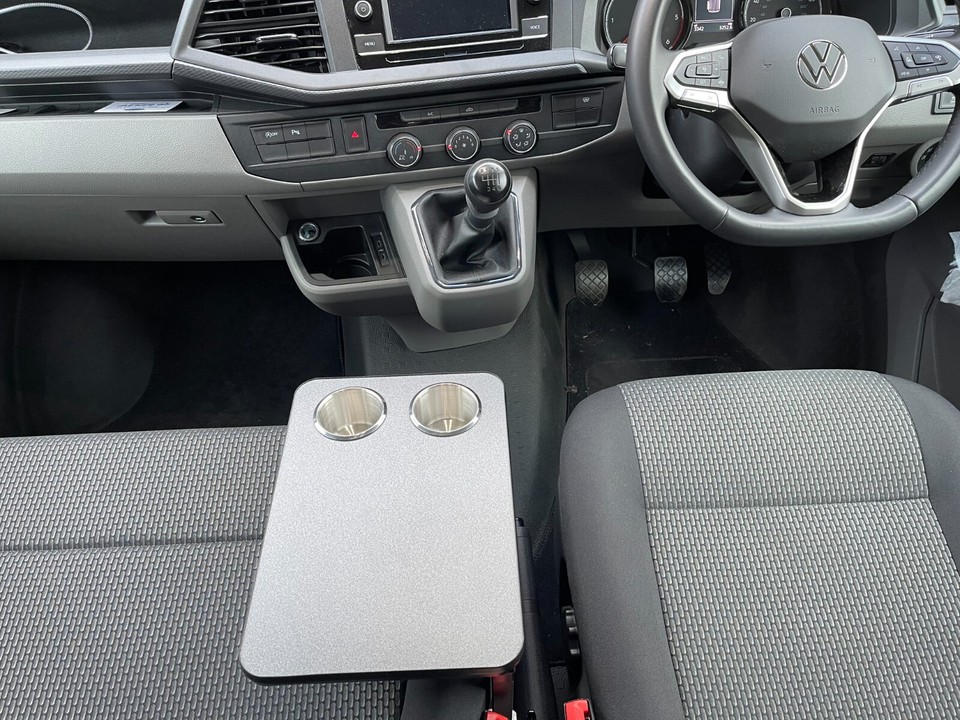 VW Transporter Console Table with Cupholders for Double Passenger Seats ...