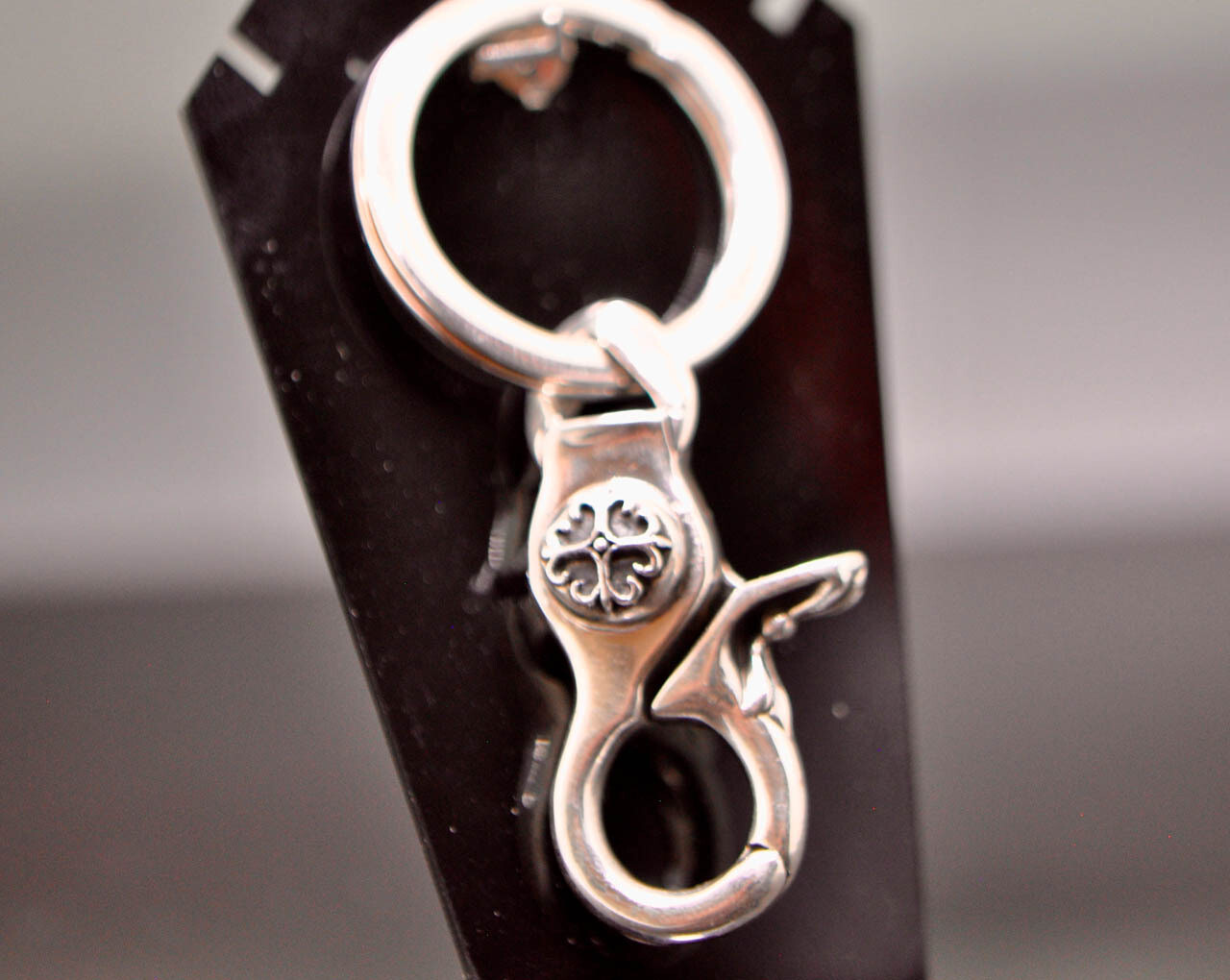 925 Sterling Silver Gothic Cross Key Ring 28 Grams | eBay
