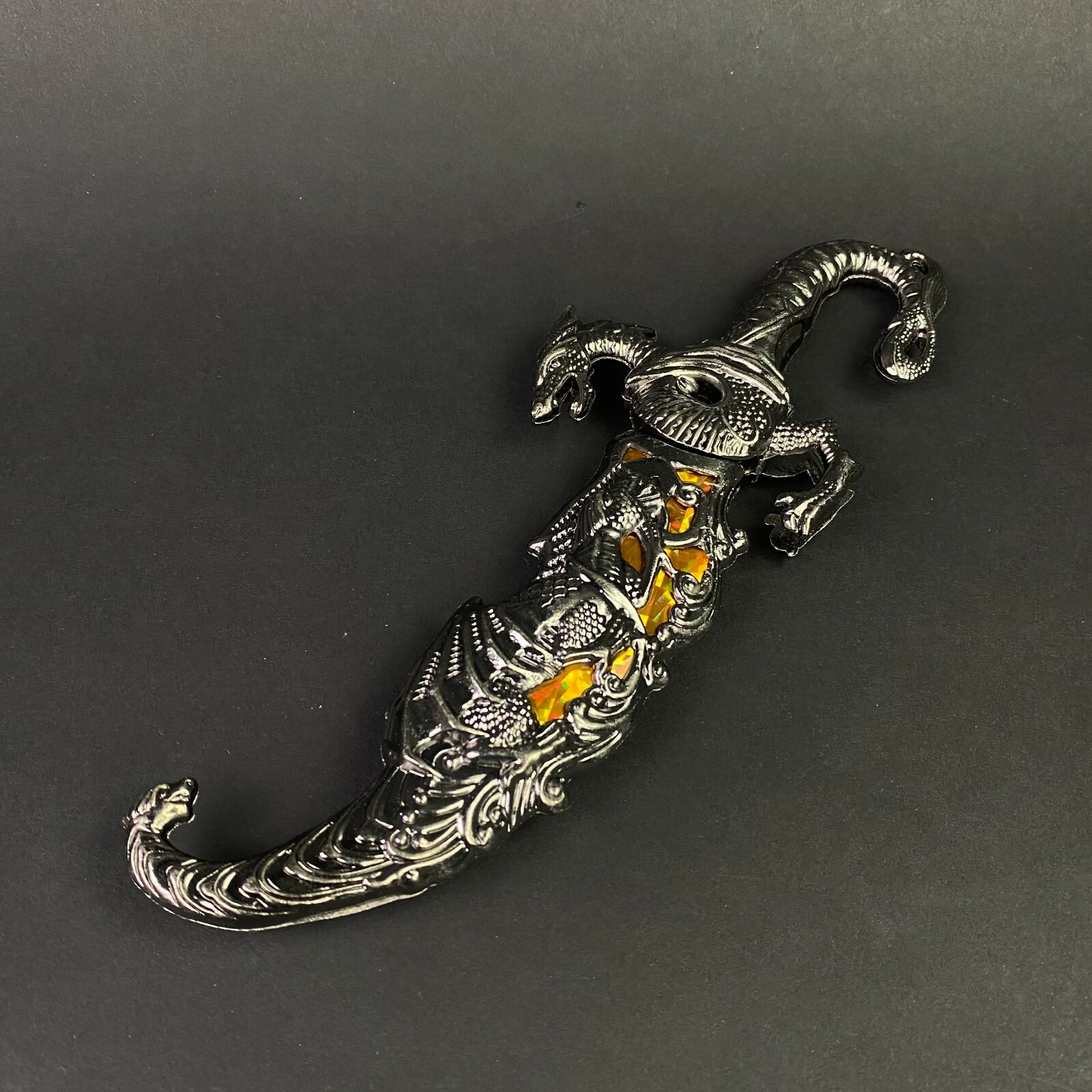 10" Fantasy Dragon Dagger Fixed Blade Metal Handle and Sheath Variety ...