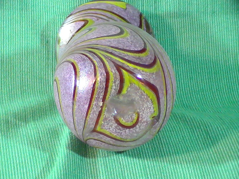 ART GLASS WAVY VASE WITH PONTIL MARK | eBay