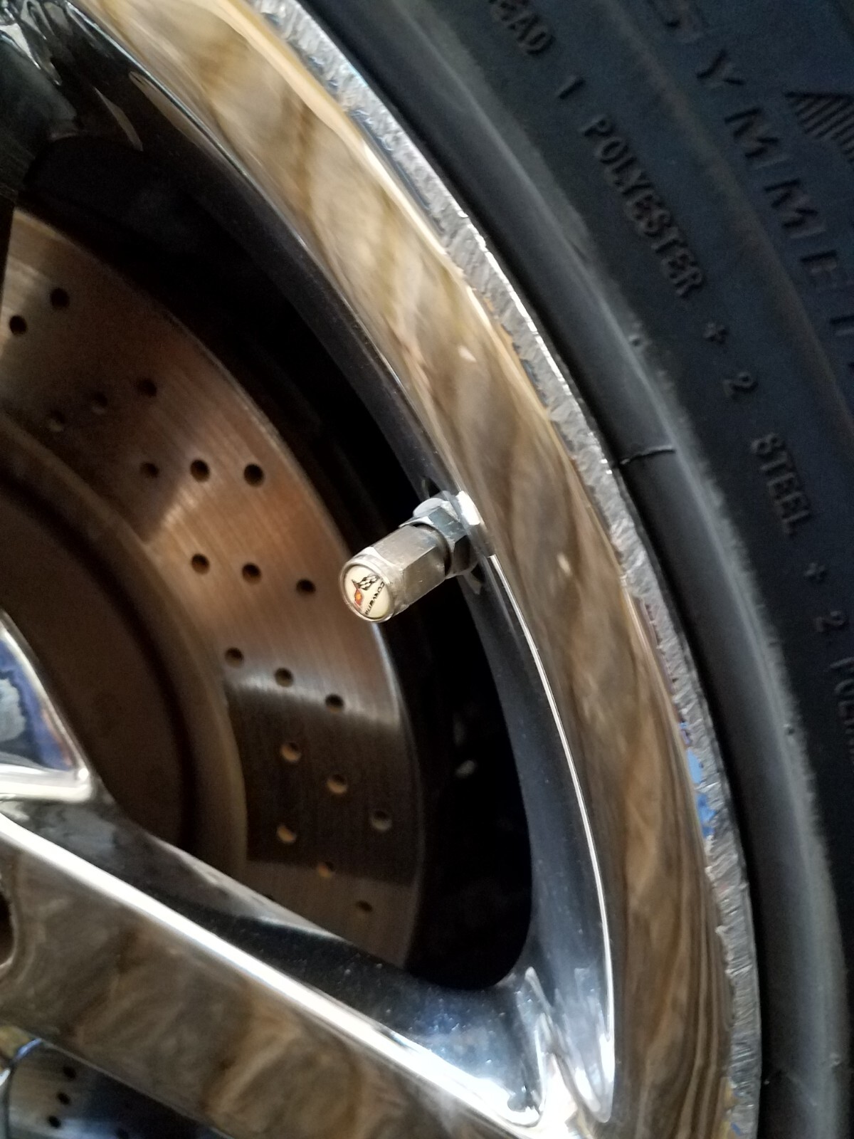 Chevrolet OEM Chrome C6 Corvette Front wheels Set of 2 - Corvette 18 ...