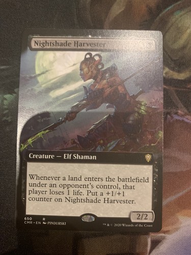 Nightshade Harvester NM/M Borderless/ EXTENDED ART MTG COMMANDER ...