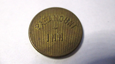 VINTAGE PARAMOUNT INN ST PAUL MINNESOTA EMBOSSED ADVERTISING BRASS ...