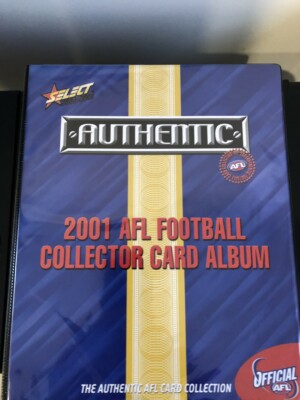 2001 SELECT AUTHENTIC AFL COLLECTION MEDAL/COMMONS/AA'S/DRAFT PICK SIGS ...