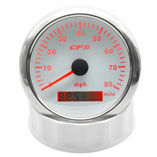85mm GPS Speedometer Odometer Gauge 0-80MPH For Boat Car Truck ATV ...