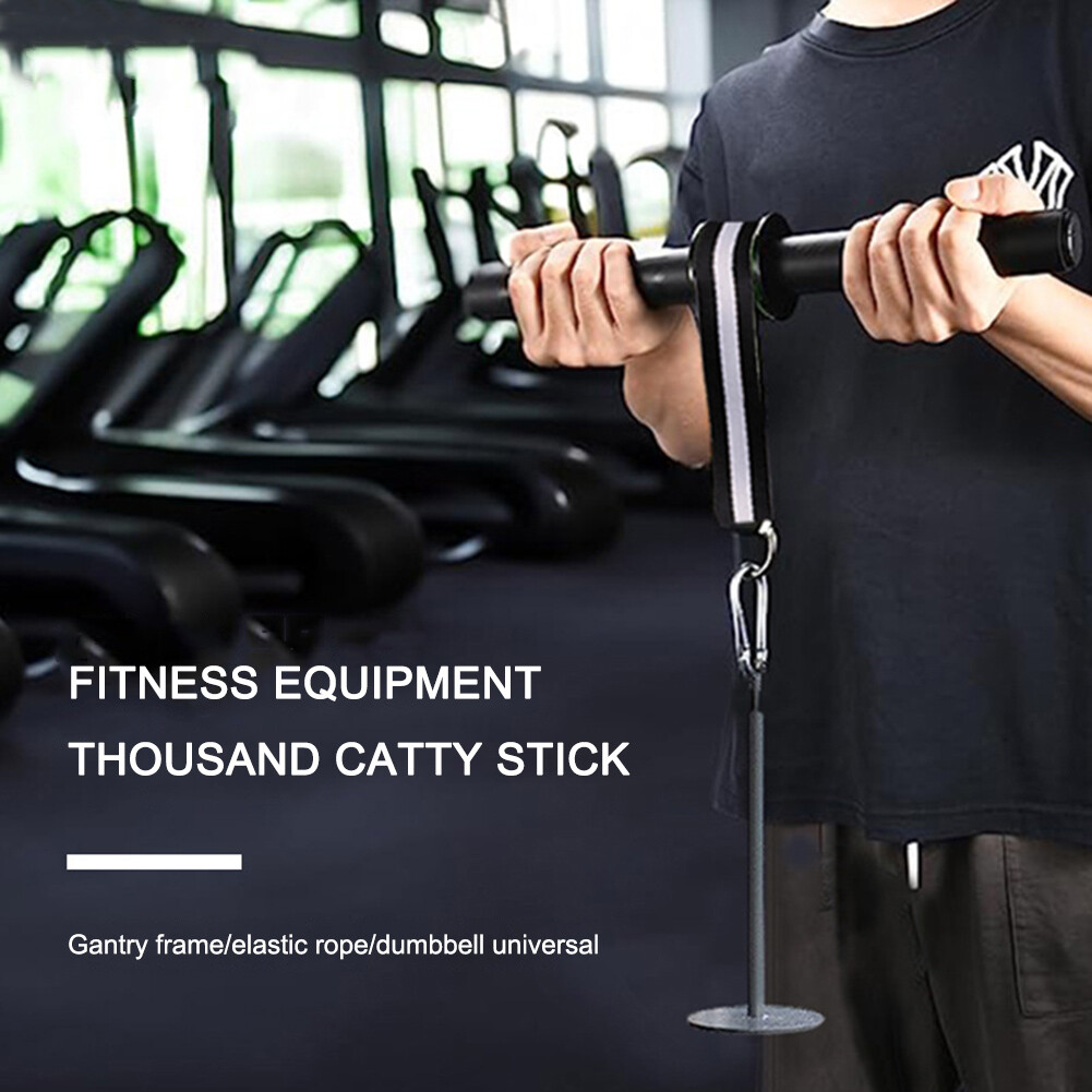 AU Fitness Equipment Wrist Roller Trainer with Foam Hand Grip Durable ...