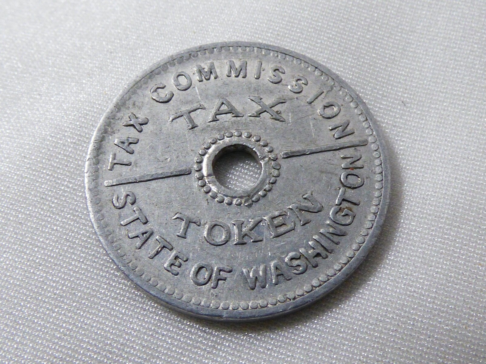 1935 State of Washington Tax Token Coin Tax on Purchases10 cents or ...