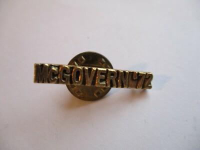 George McGovern Campaign Pin Back Political Clasp Button Style ...