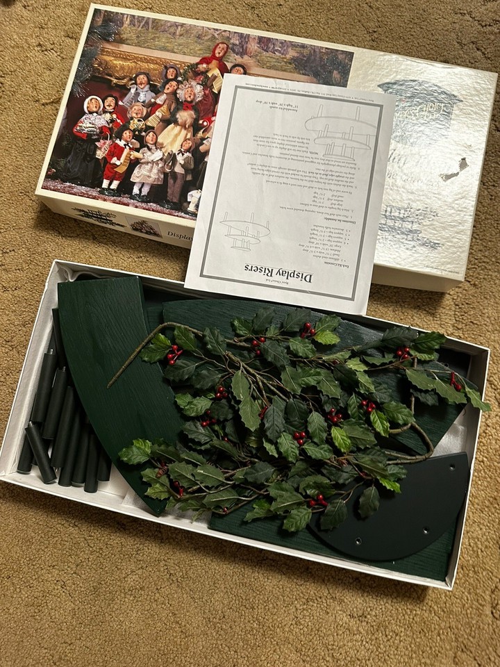 Authentic Byers Choice Accessory Display Riser Kit Dark Green Risers ...