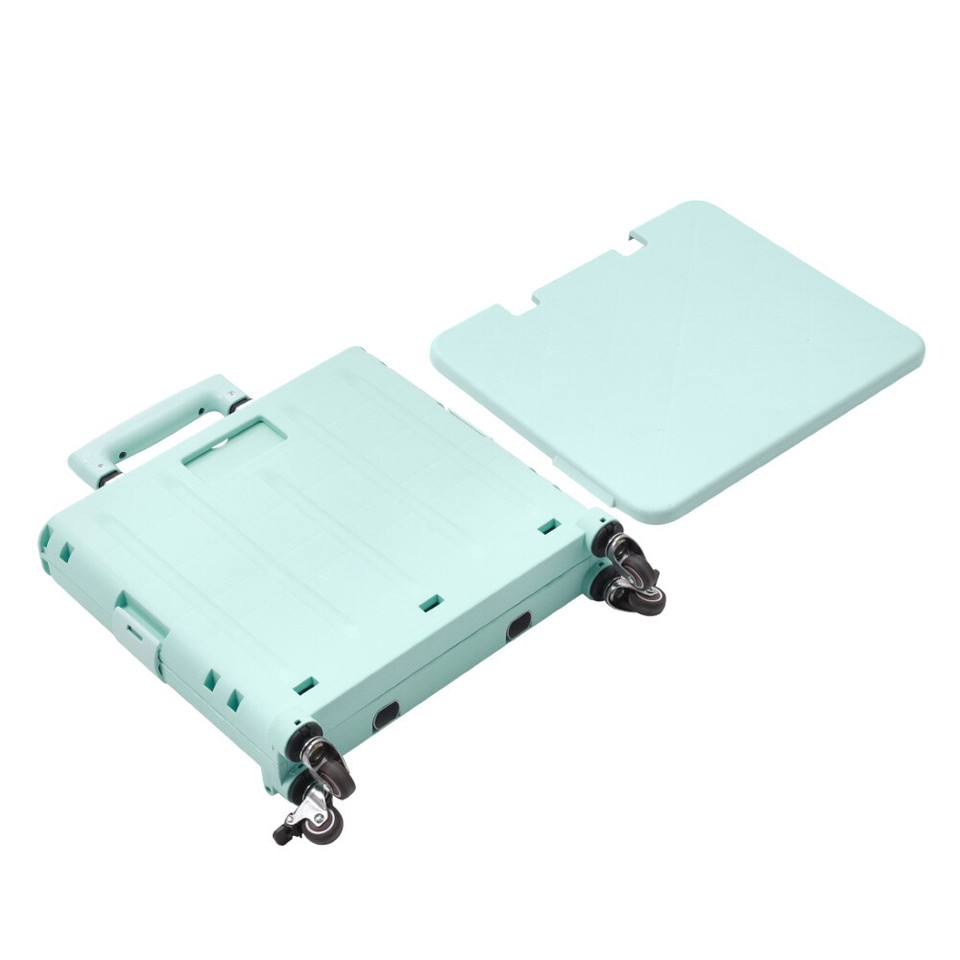 Foldable Trolley Crate Boot Cart Mobile Shopping Camping Picnic Storage ...