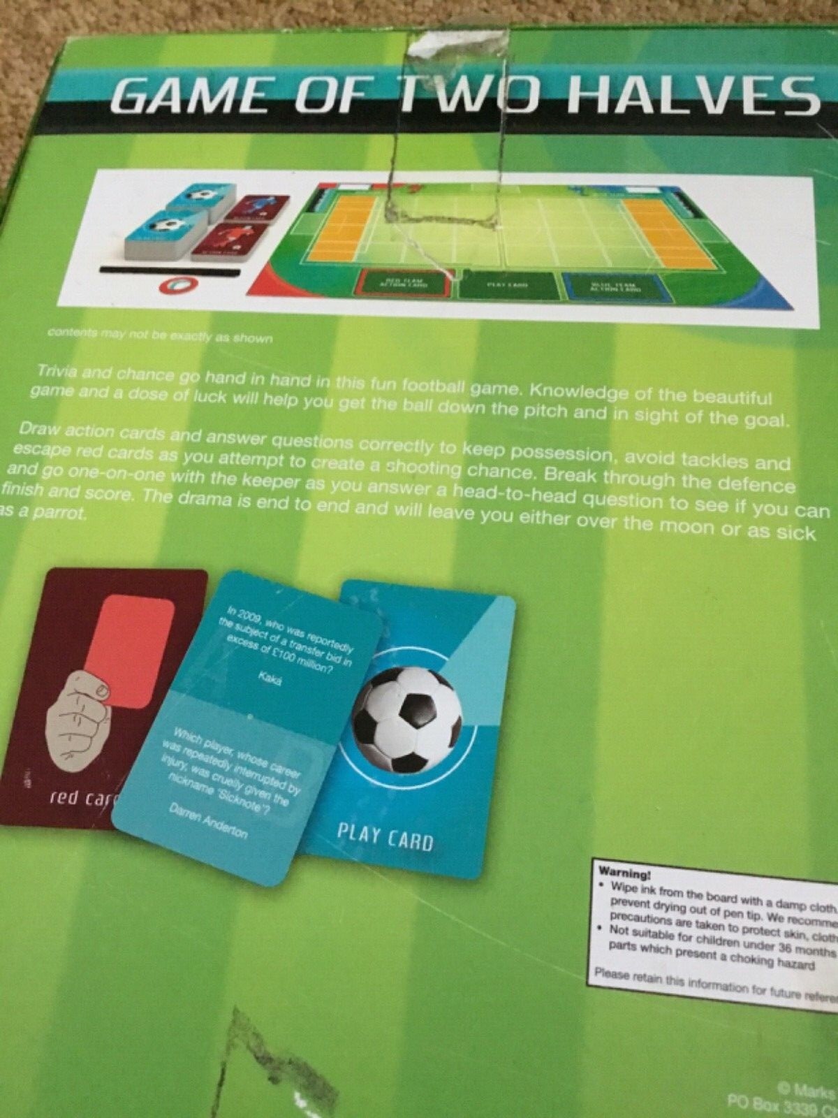GAME OF 2 HALVES, I FOOTBALL,BOARD GAME | eBay UK