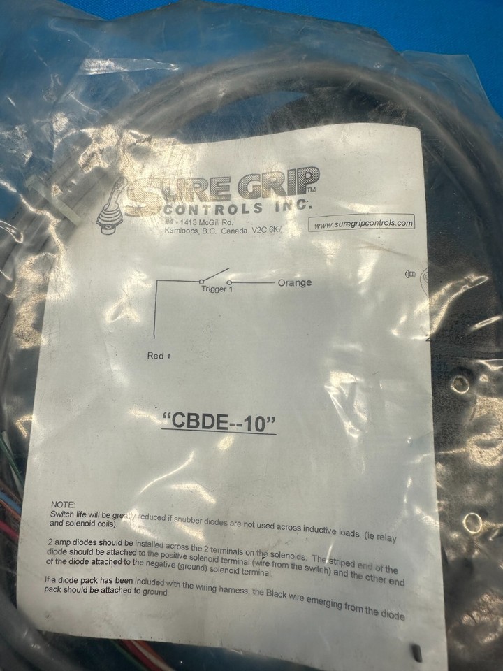 Sure Grip Controls Electronic Joystick Handle Base CBDE-10 CU Handle | eBay