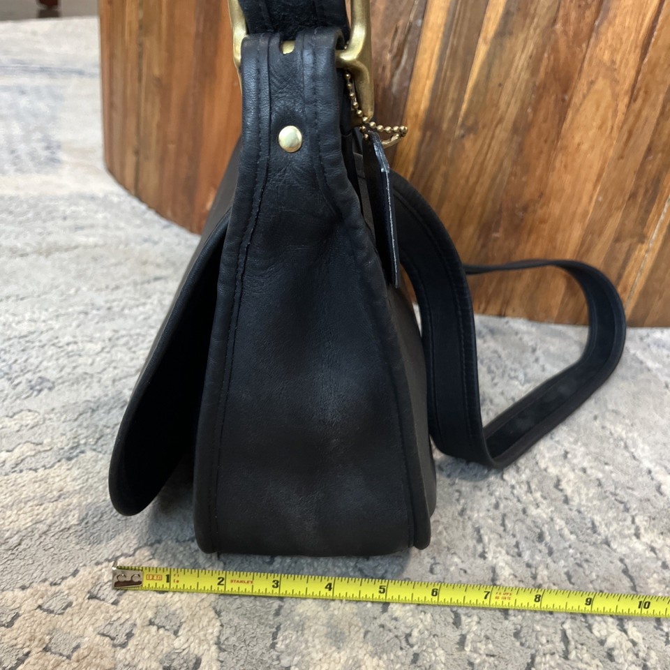 COACH Vintage Patricia's Legacy Crossbody Saddle Flap 9951 Navy “Blavy ...