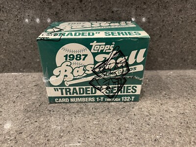 1987 Topps Traded Factory Set BBCE FASC (From Sealed Case) - Greg ...