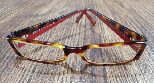 Prada VPR 16G 767-1O1 Brown Tortoise Red Eyeglasses Frames 53017 135 ...