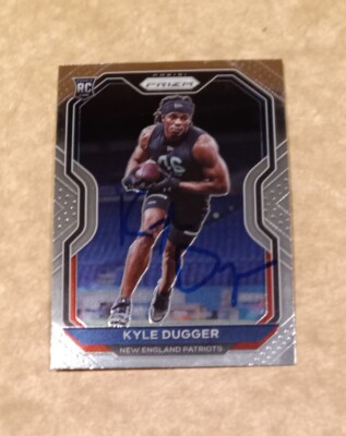 Kyle Dugger New England Patriots Signed Autographed 2020-21 Panini ...