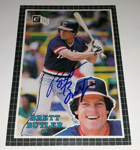 Brett Butler Signed 1985 Donruss #23 Big Jumbo Baseball Card ...