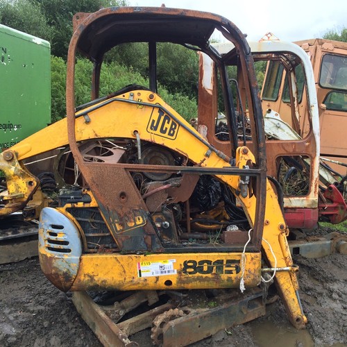 JCB 8015 Mini Digger Excavator Dismantling !!! Right side counter ...