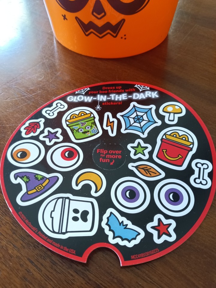 McDonalds Happy Meal 2025 Boo Bucket Pumpkin | eBay