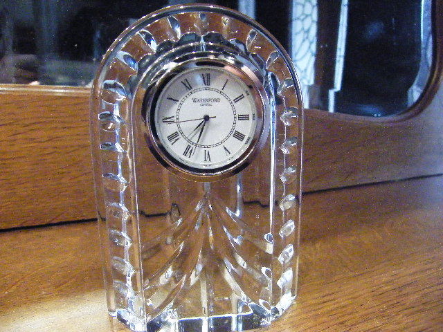 WATERFORD HOLLYWOOD REGENCY OVERTURE IRELAND CRYSTAL ANALOG MANTLE ...