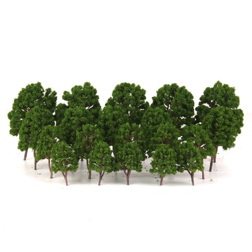 20pcs Green Tree Model Train Railway Garden Park Scenery HO N Scale 1/ ...