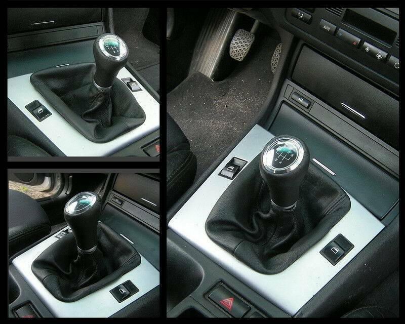 Leather Shifter Shift Knob Gear Gaiter Boot Cover for BMW E30 E34 E36 ...