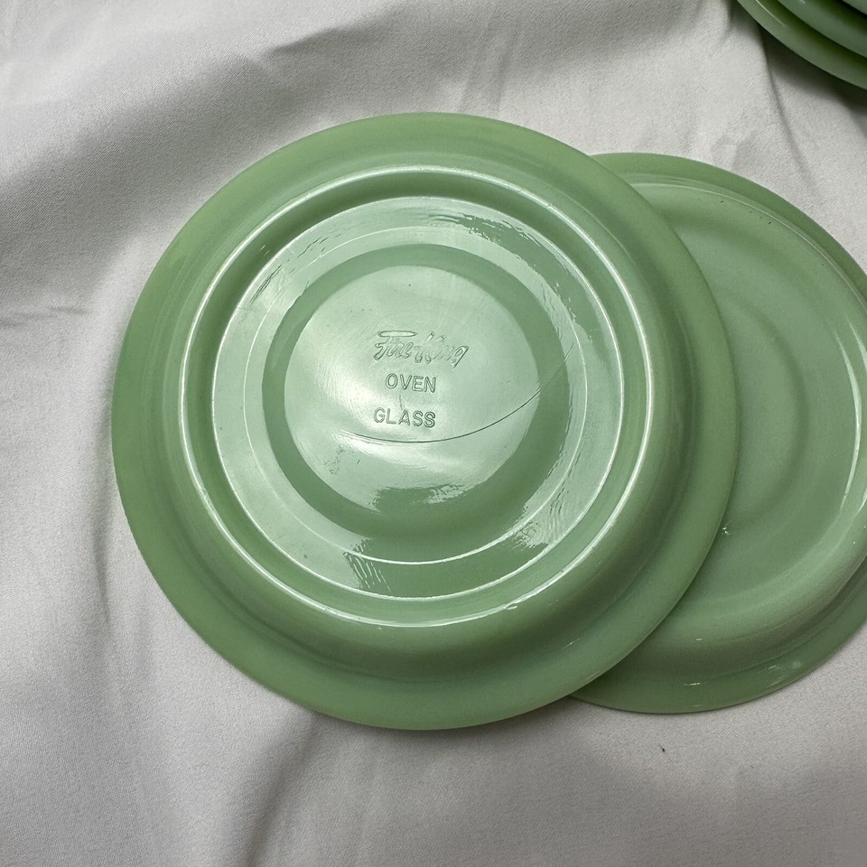 Fire King Jadeite Jadite Green Milk Glass RW Restaurant Ware Heavy ...