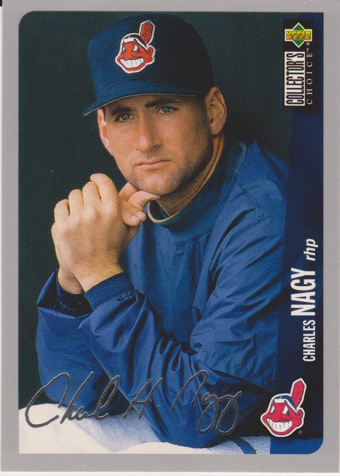 1996 Collector's Choice Silver Charles Nagy #531 Cleveland Indians ...