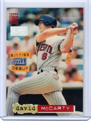 David McCarty 1994 Topps Stadium Club 1ST DAY ISSUE Card #134 | eBay