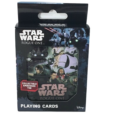 Star Wars Rogue One Playing Cards Collectible Embossed Tin Disney Storm ...