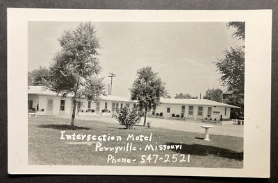 Intersection Motel Perryville Missouri RPPC | eBay