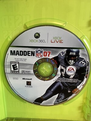 XBOX 360 Madden NFL 2007 Video Game Multiplayer Online Footballl ...