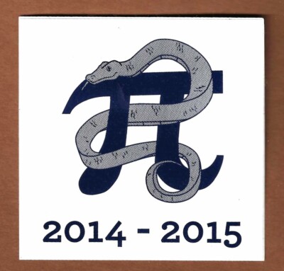 Python Pi Symbol Sticker Decal, 3.5", Navy Blue White, Snake | eBay