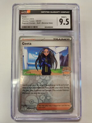 Geeta 188/197 Pokemon TCG Card Regional Championships STAFF Promo CGC 9 ...