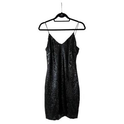 Mind Code Black Sequined Bodycon Woman Dress | eBay
