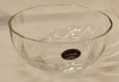 Lenox Full Lead Crystal Optika Small Glass 5.5" Bowl | eBay