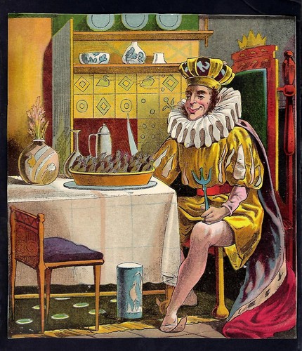 Antique 1800s Mother Goose Broadside Sheet – “Sing a Song of Sixpence ...