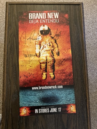 Deja Entendu Poster Signed By All 4 Members Brand New Crease In ...