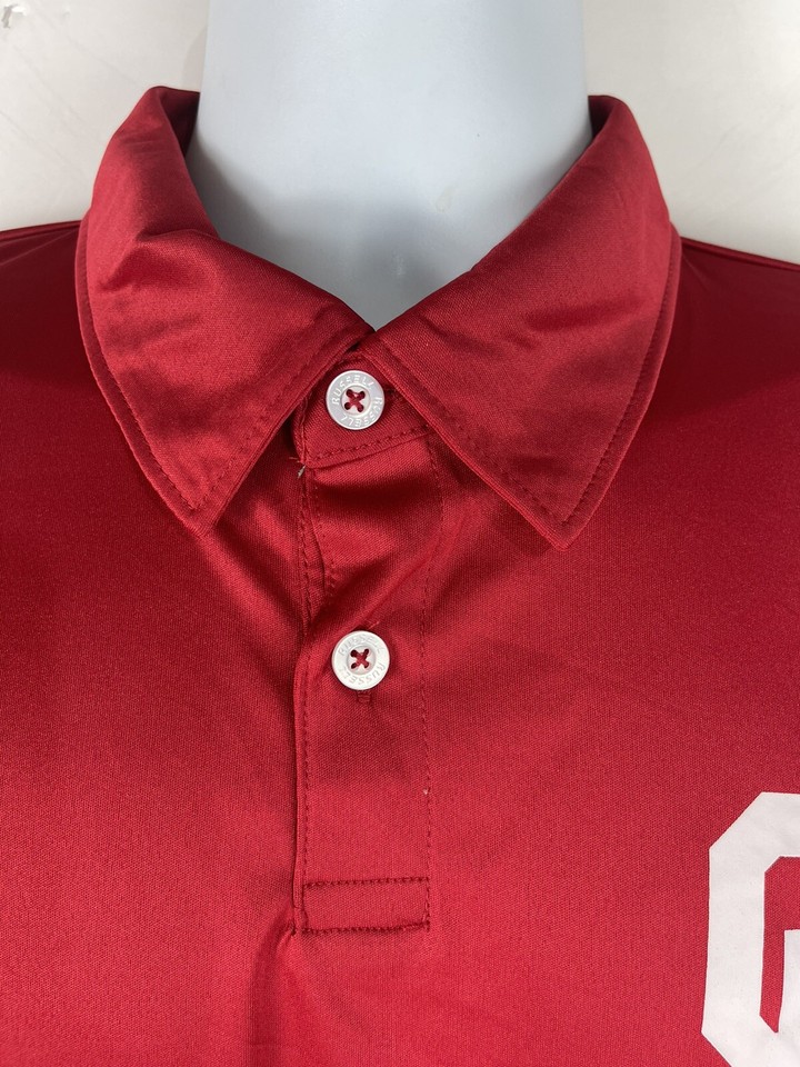 Russell Mens Large Oklahoma Sooners Short Sleeve Athletic Polo Shirt | eBay