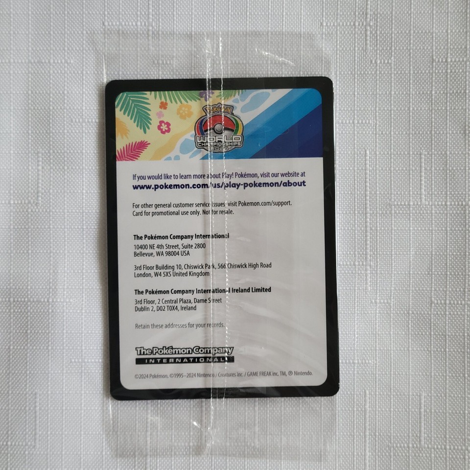 Pokemon TCG Pikachu SVP 190 Scarlet & Violet Promo World Championship ...