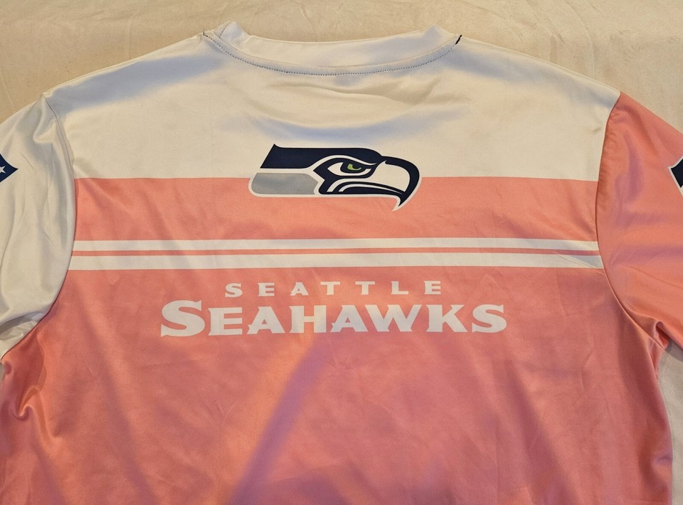 Women's Seattle Seahawks Football Hello Kitty Pink Long Sleeve Shirt ...