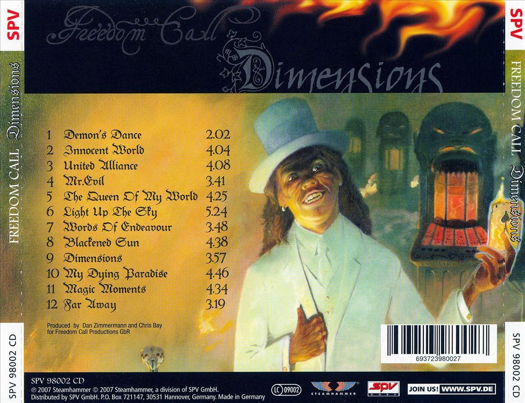 Dimensions by Freedom Call (CD, 2007) for sale online | eBay