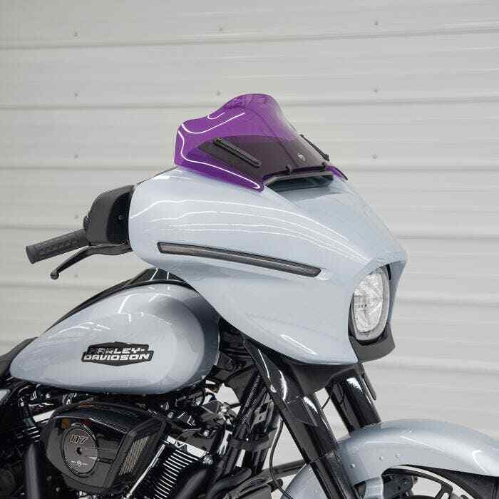 Klock Werks Kolor Flare Purple 8" Windshield For Harley 23.5 & 24 ...