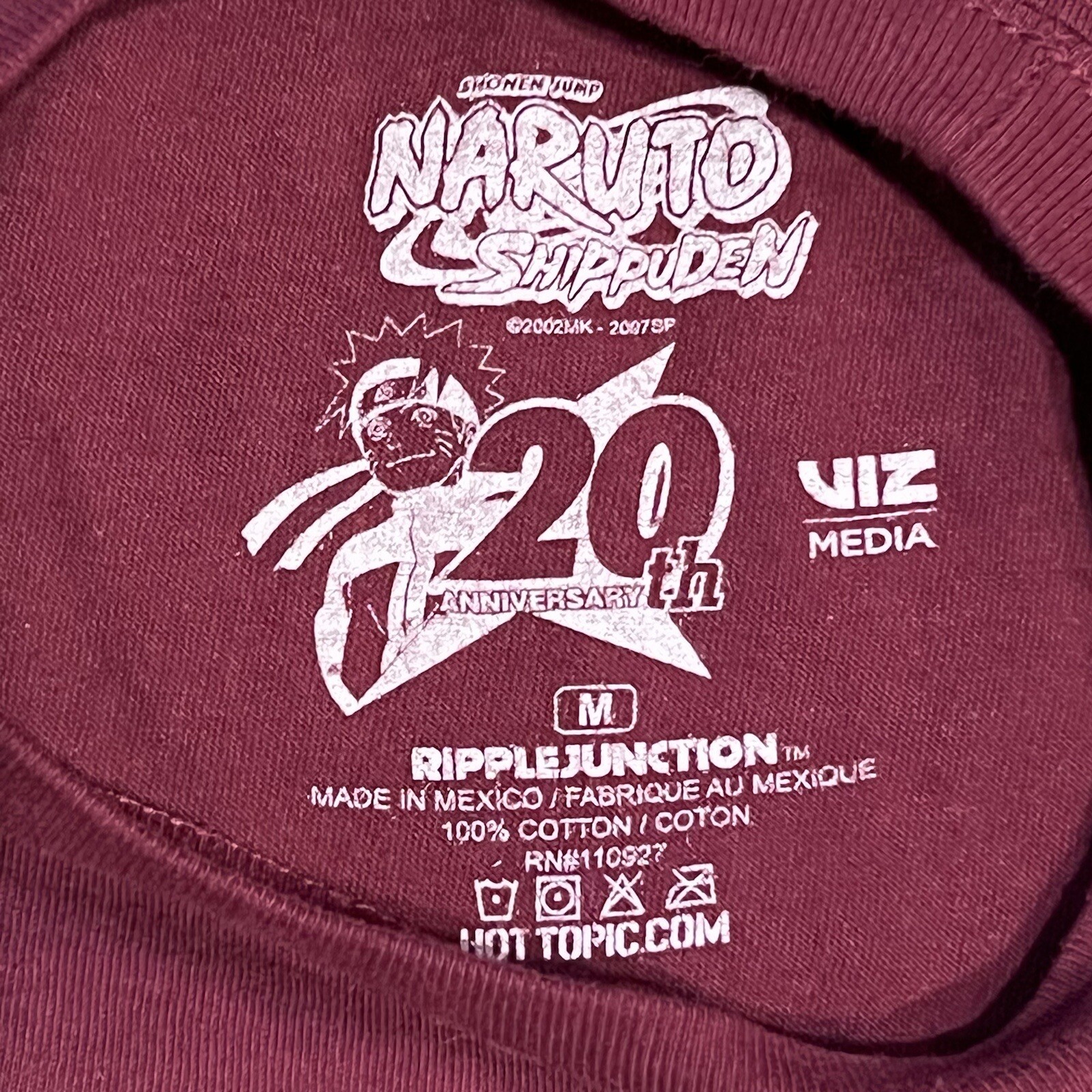 Naruto Gaara 20th Anniversary Edition Graphic Tee Shi… - Gem