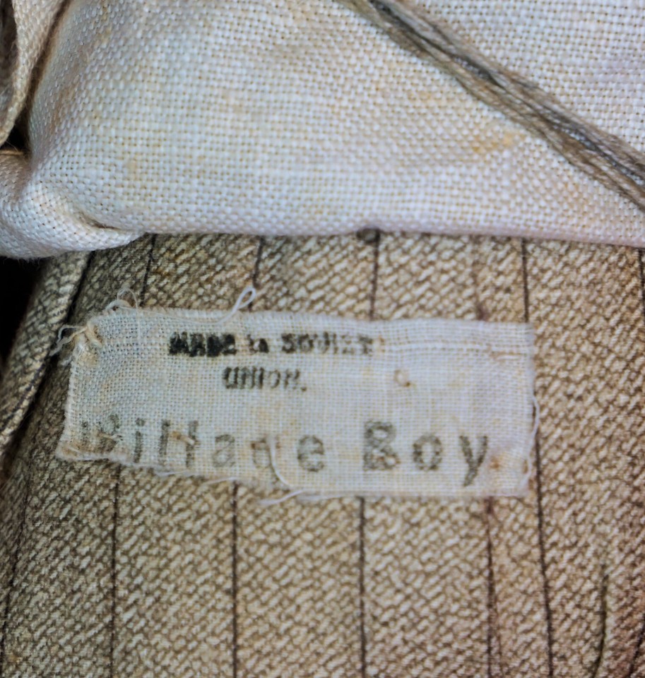 ANTIQUE 15" RUSSIAN SOVIET CLOTH STOCKINETTE "WILLAGE BOY" MUSICIAN ...
