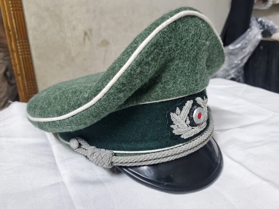 Ww2 german army crusher hat white piping in all sizes | eBay